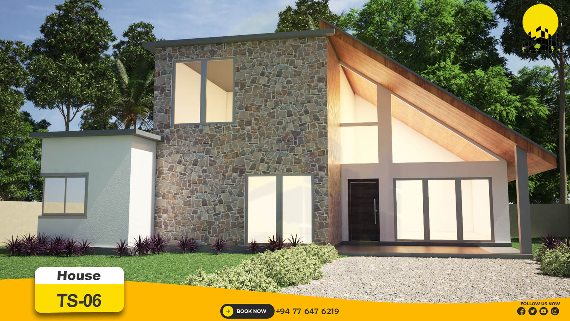 Three Bedroom Modern House TS-06 - Three Plus Design